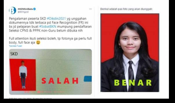 Ini Tips Pose Foto Anti Gagal SKD CPNS agar Terdeteksi Face Recognition