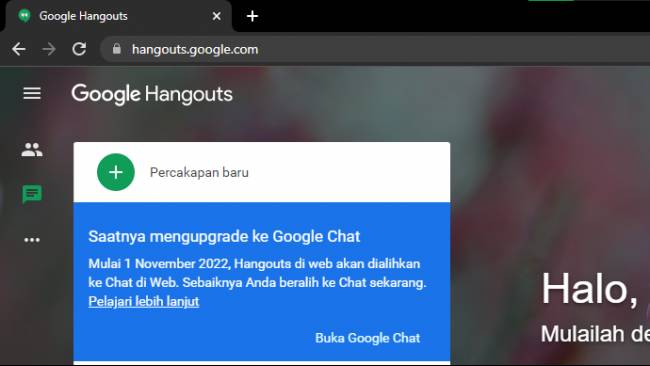 Google Hangouts Resmi Disetop, Pengguna Dialihkan ke Google Chat, Ini ...