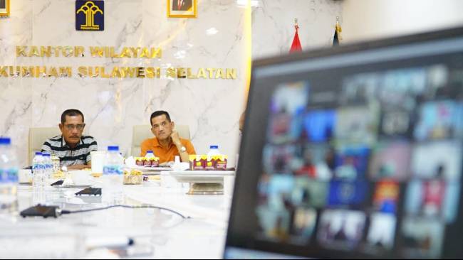 Kakanwil Kemenkumham Sulsel Instruksikan Kepala UPT Kelola Anggaran Secara Profesional