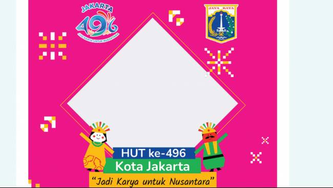 20 Twibbon Hari Ulang Tahun Jakarta 2023 atau HUT ke-496, Ini Logo ...