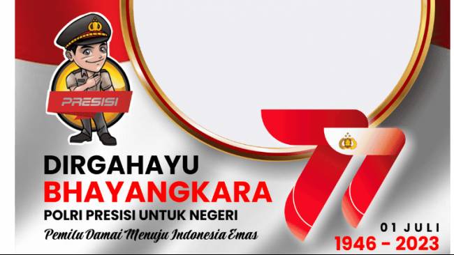 50 Twibbon HUT Bhayangkara 2023: Ini Logo, Tema dan Contoh Ucapannya