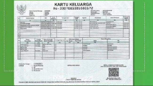Cara Download KK Sendiri Secara Online Format PDF dan Mencetaknya