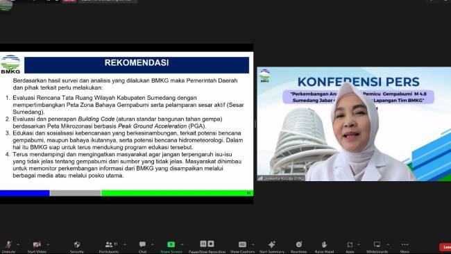 Ada Sesar Aktif Baru Penyebab Gempa di Sumedang, Ini Rekomendasi BMKG