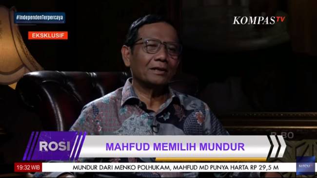 Mahfud Jelaskan Alasan Mengapa Dirinya Baru Mengundurkan Diri sebagai Menkopolhukam