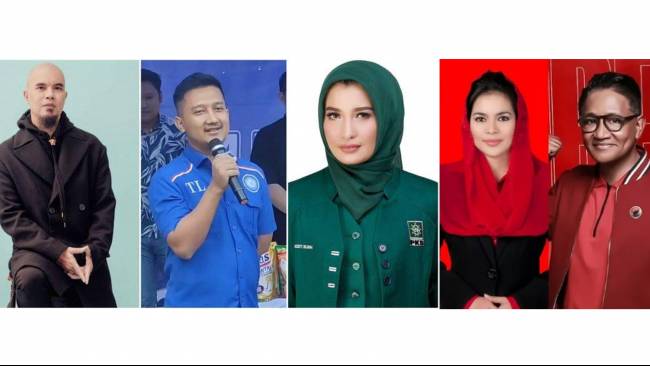 Pertempuran Caleg Artis di Jatim 1, Ini Suara Ahmad Dhani, Tom Liwafa hingga Arzeti Bilbina