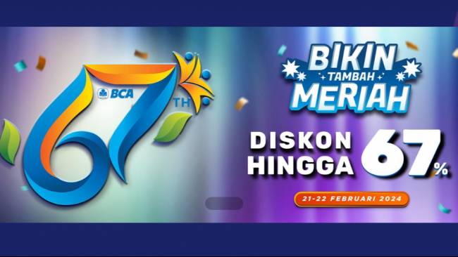 10 Daftar Promo HUT BCA ke-67, Mulai dari Janji Jiwa, McD hingga Chatime