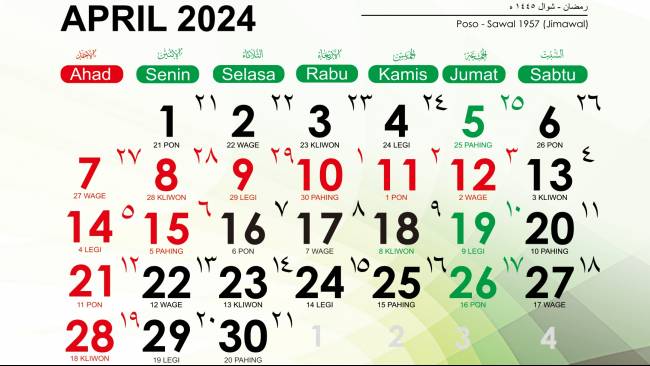 Resmi! Ini Jadwal Libur Lebaran 2024 Pemerintah, PNS dan Anak Sekolah ...