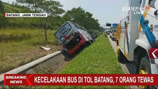 Sopir Bus Rosalia Indah yang Kecelakaan di Tol Batang Kelelahan, Polisi Duga Terjadi Microsleep