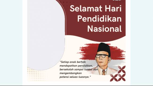 100 Twibbon Hardiknas 2024 dan Ucapan Hari Pendidikan Nasional yang ...