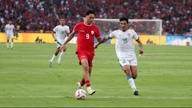 Hasil Timnas Indonesia vs Irak, Skor 0-2: 10 Pemain Garuda Kalah di Kandang