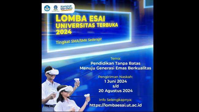 Menginspirasi Lewat Tulisan, Yuk Ikutan Lomba Esai Universitas Terbuka 2024