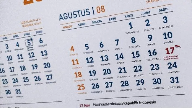 Kalender Jawa Agustus 2024 Lengkap dengan Tanggalan Islam dan Weton