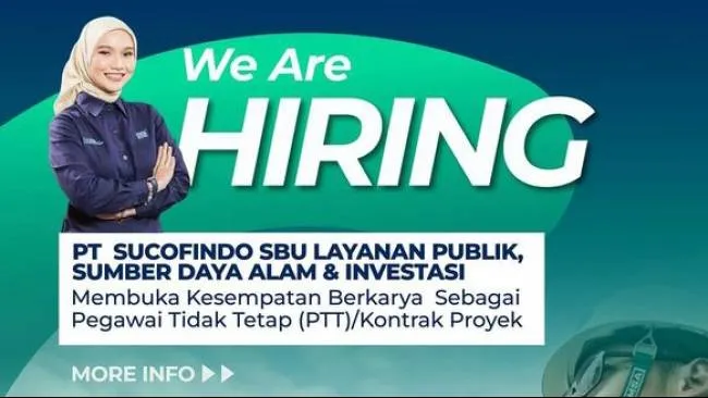 BUMN PT Sucofindo Buka Lowongan Kerja untuk SMA/SMK, D3, dan S1, Usia 45 Tahun Bisa Daftar