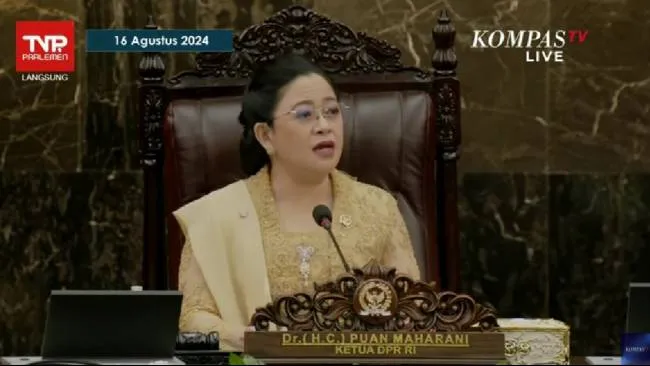 Buka Sidang Tahunan DPR dan DPD, Puan Ucapkan Selamat kepada Prabowo-Gibran