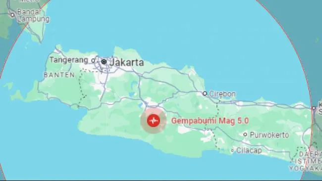 Update Gempa Bumi Bandung, KCIC Deteksi Pusat Gempa dan Jalur Rel ...