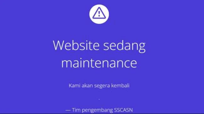Website SSCASN Down Sedang Maintenance, BKN: 39 Persen Pelamar Belum ...