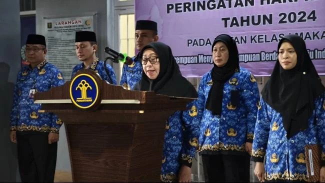 Pegawai Rutan Makassar Gelar Upacara Hari Ibu ke-96, Momentum Apresiasi Peran Perempuan