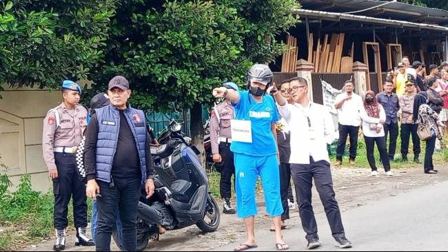 Aipda Robig Beri Keterangan Beda dari Saksi saat Rekonstruksi Penembakan Anak SMK di Semarang