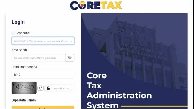 Cara Login Coretax DJP, Website Seluruh Layanan Pajak Mulai Lapor SPT ...