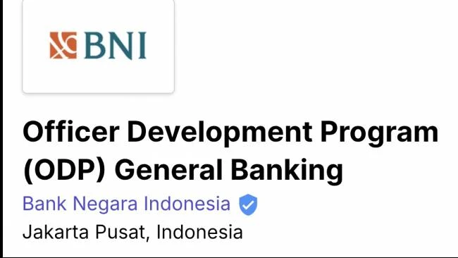 Bank BNI Buka Lowongan Kerja ODP 2025 untuk S1-S2, Fresh Graduate Bisa Melamar