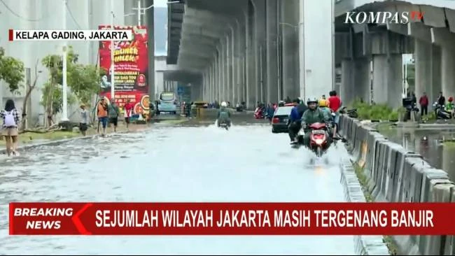 BPBD: Sejumlah Titik di Jakarta Utara Masih Tergenang Banjir, Ketinggian 10-80 Cm