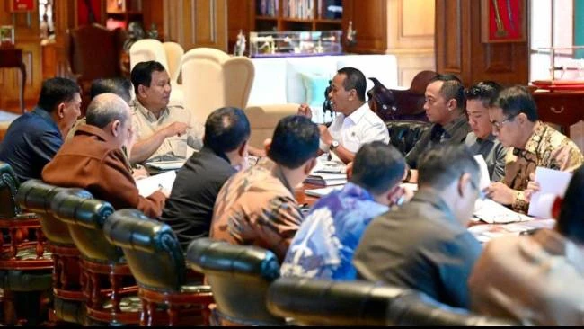 Prabowo Gelar Rapat Terbatas di Hambalang Bahas Hilirisasi