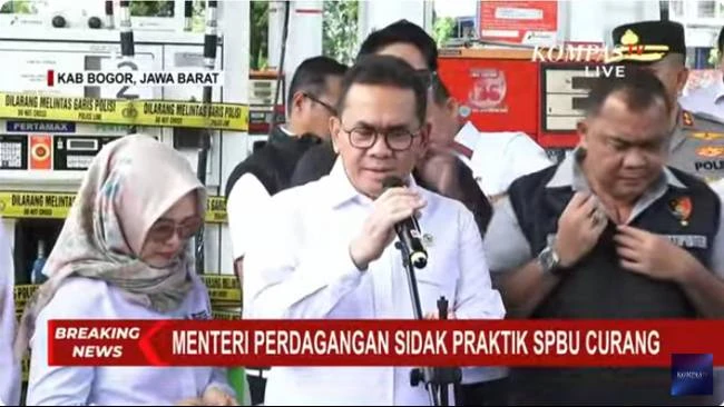 Mendag Ungkap Kecurangan SPBU di Kabupaten Bogor, Raih Keuntungan Rp3,4 Miliar Per Tahun