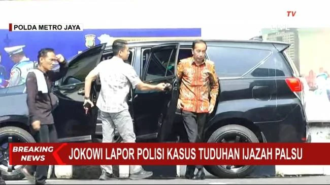 Jokowi Tiba di Polda Metro Jaya, Laporkan soal Tudingan Ijazah Palsu