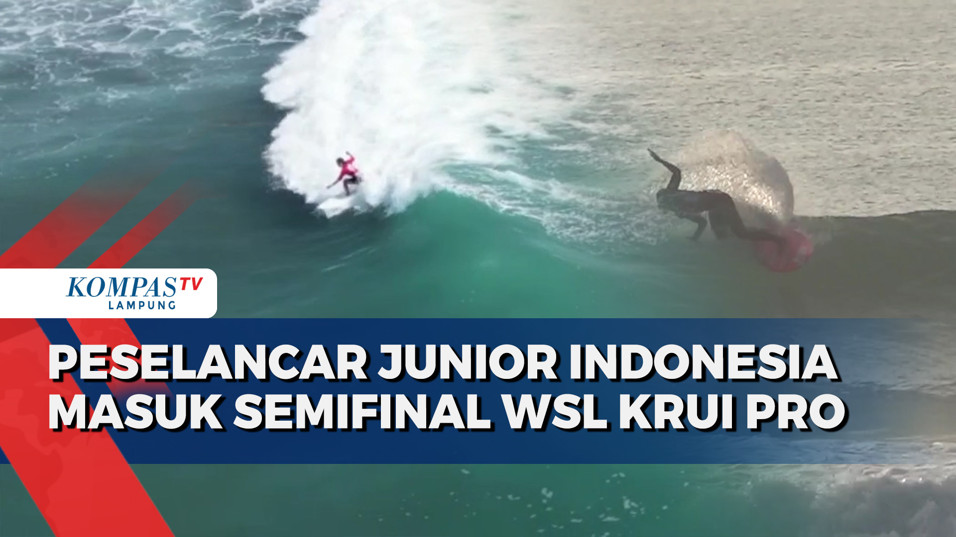 Video: Peselancar Junior Indonesia Masuk Semifinal WSL Krui Pro