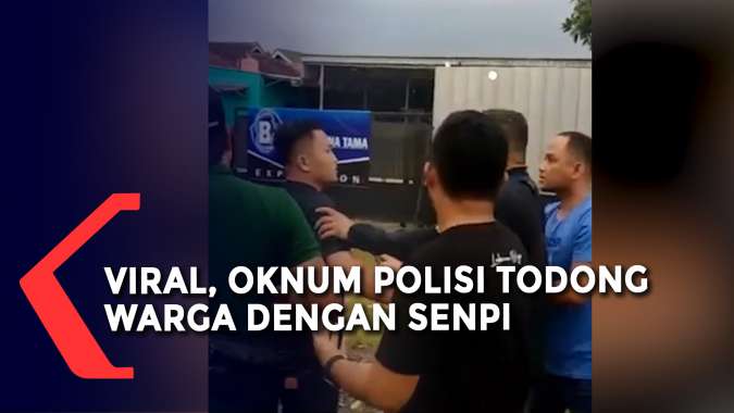 Viral! Oknum Polisi Todong Senjata Api ke Warga Viral! Oknum Polisi Todong Senjata Api ke Warga
