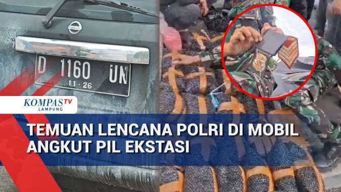 Temuan Lencana Polri di Mobil Angkut Pil Ekstasi