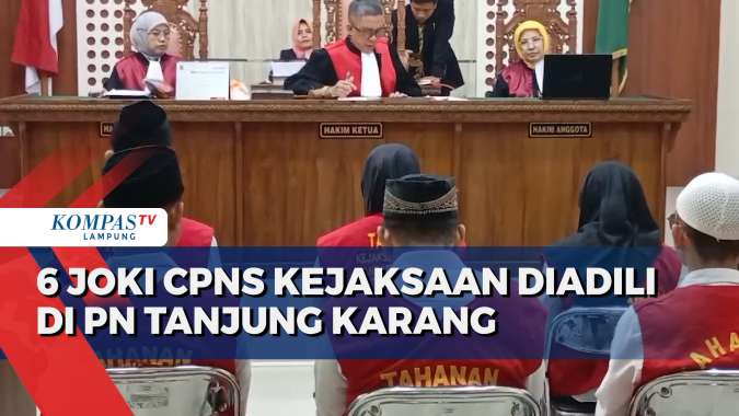 6 Tersangka Joki CPNS Kejaksaan Jalani Sidang Perdana
