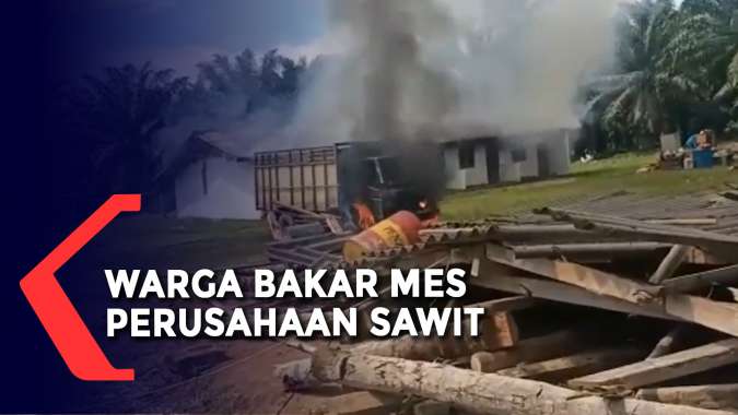 Konflik Hak Guna Usaha Lahan, Warga Bakar Mess Perusahaan Sawit