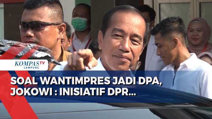 Wantimpres Jadi DPA, Jokowi : Inisiatif DPR, Tanyakan DPR