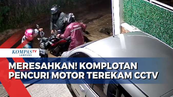 Meresahkan! Aksi Pencurian Motor Terekam CCTV