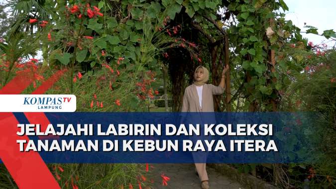 Telusuri Labirin dan Melihat Jenis Tanaman di Kebun Raya Itera