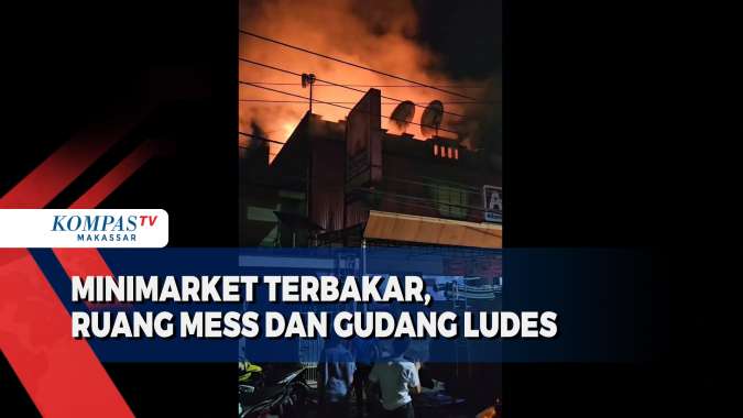 Minimarket Terbakar, Ruang Mess Dan Gudang Ludes