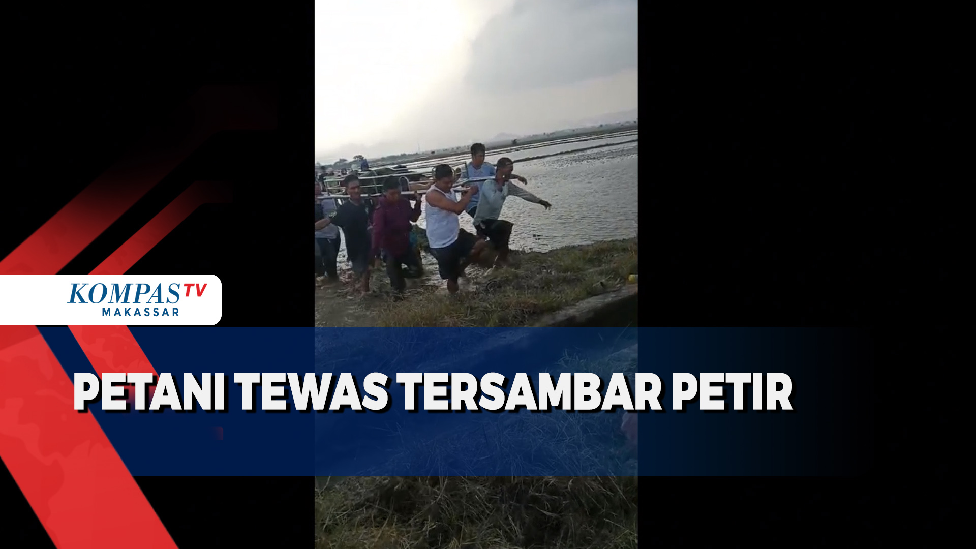 Video: Petani Tewas Tersambar Petir saat berada di area persawahan