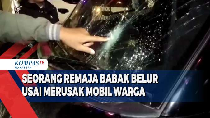 Seorang Remaja Babak Belur Usai Merusak Mobil Warga