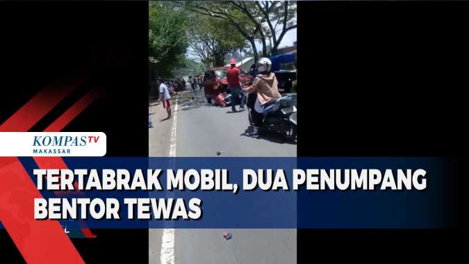 Tertabrak Mobil, Dua Penumpang Bentor Tewas