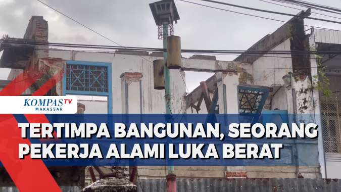 Tertimpa Bangunan, Seorang Pekerja Alami Luka Berat