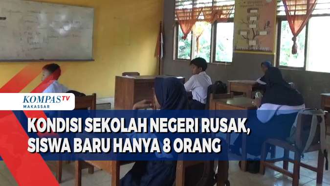 Kondisi Sekolah Negeri Rusak, Siswa Baru Hanya 8 Orang