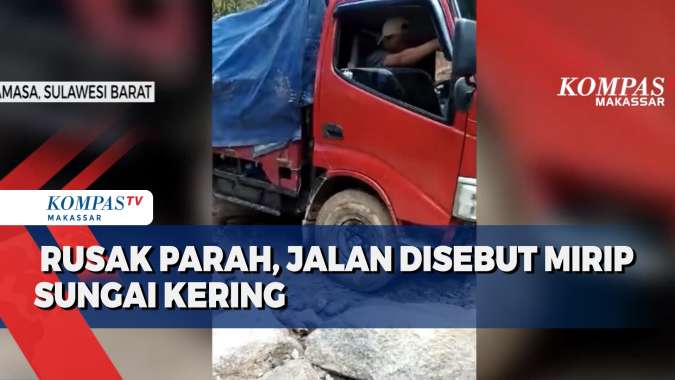 Rusak Parah, Jalan Disebut Mirip Sungai Kering