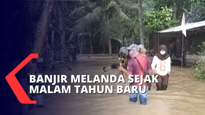 Banjir Kukar Sungai Loa Haur Meluap, Jembatan Penghubung Antar Desa ...