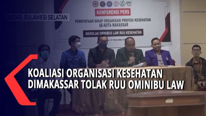 Koalisi Organisasi Kesehatan di Makassar Tolak RUU Omnibus Law