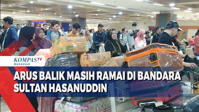 Arus Balik Masih Ramai Di Bandara Sultan Hasanuddin
