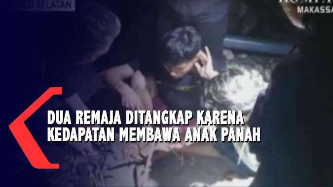 Dua Remaja Ditangkap karena Kedapatan Membawa Anak Panah