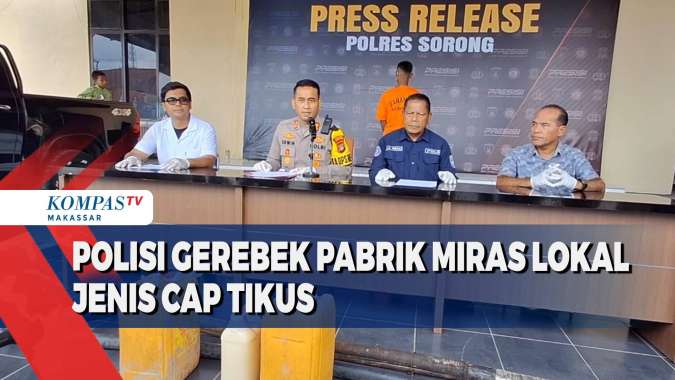 Polisi gerebek pabrik miras lokal jenis cap tikus