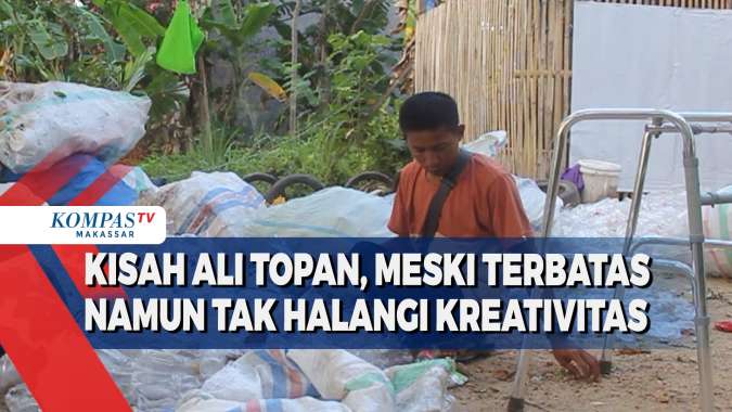 Kisah Ali Topan, Meski Terbatas Namun Tak Halangi Kreativitas