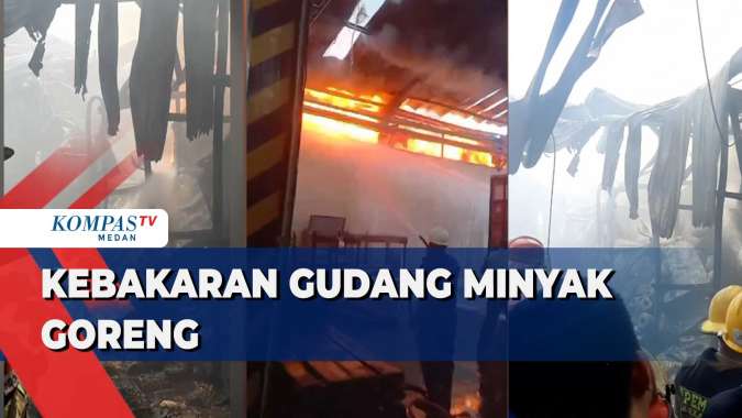 Kebakaran Melanda Pabrik PT Musim Mas di Medan